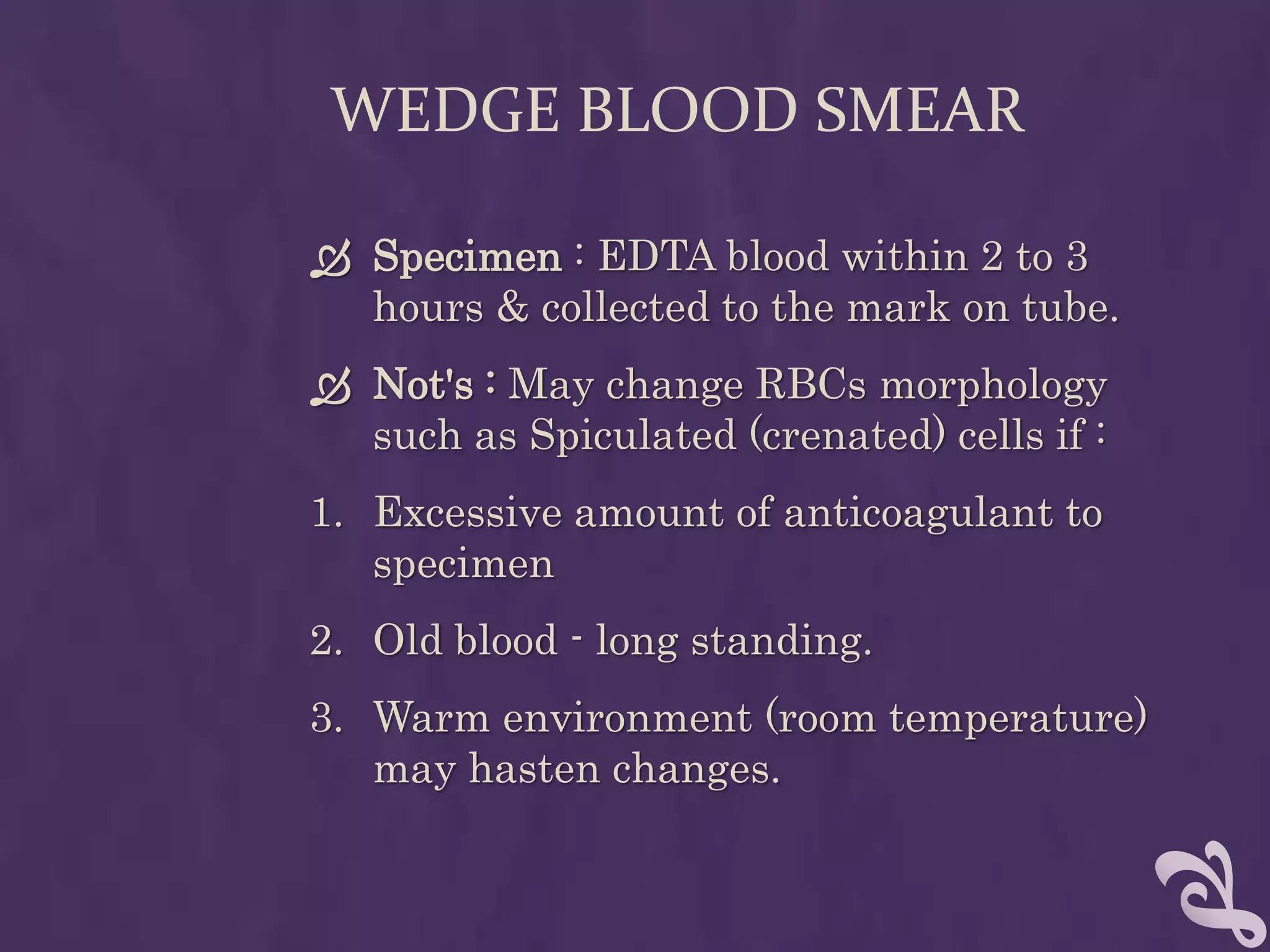 PERIPHERAL SMEAR EXAMINATION | PPT
