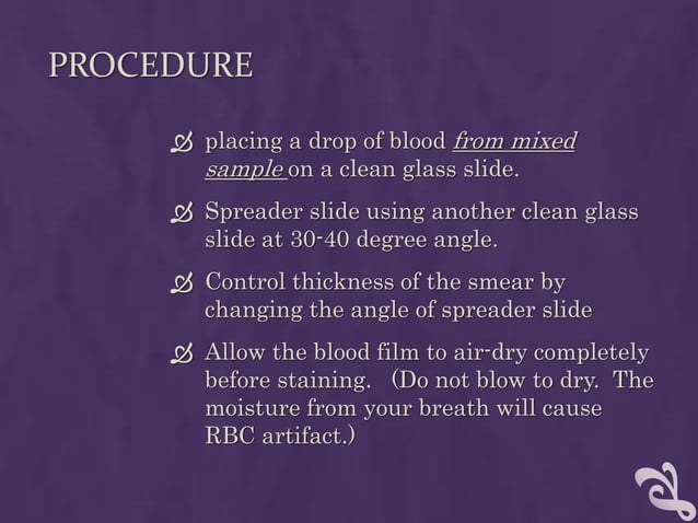 PERIPHERAL SMEAR EXAMINATION | PPT