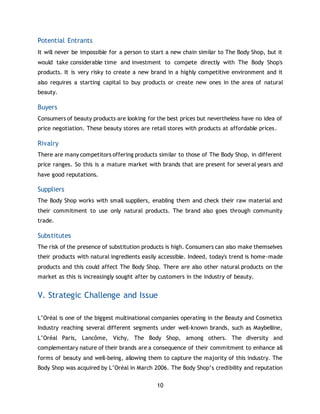 The Body Shop - Strategy After Acquisition by L’oréal | DOCX