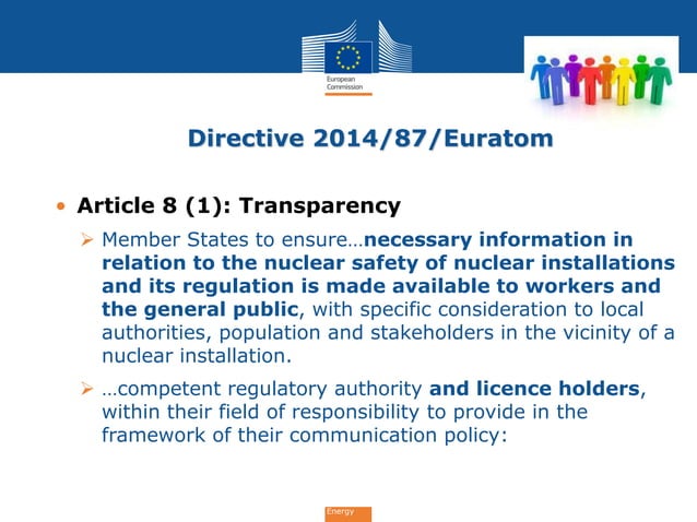 " Public Information Provisions – Basic Safety Directive and Nuclear ...