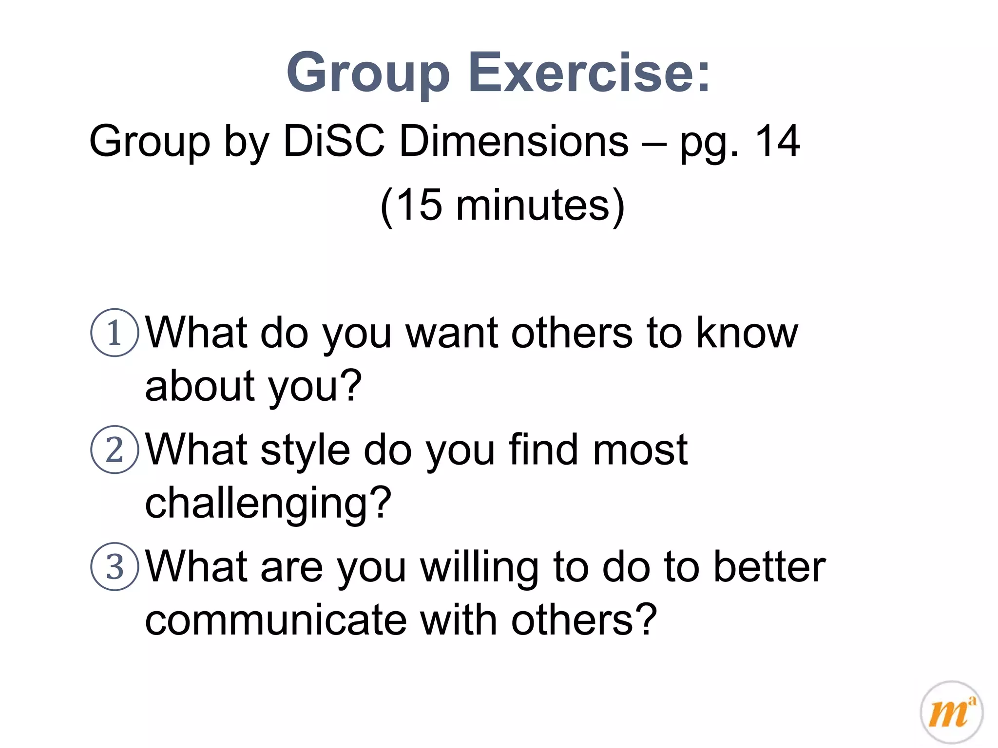 DiSC Assessment | PDF