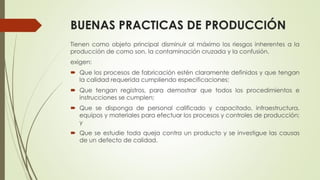 1- BPM BUENAS PRACTICAS DE MANUFACTURA PPT | PPTX