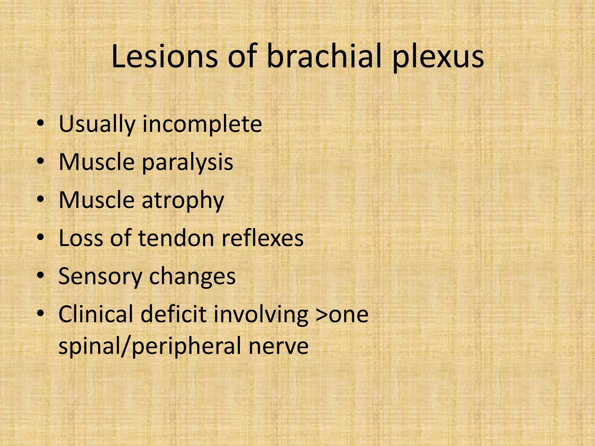 1. brachial plexus & its applied anatomy[1] | PPTX