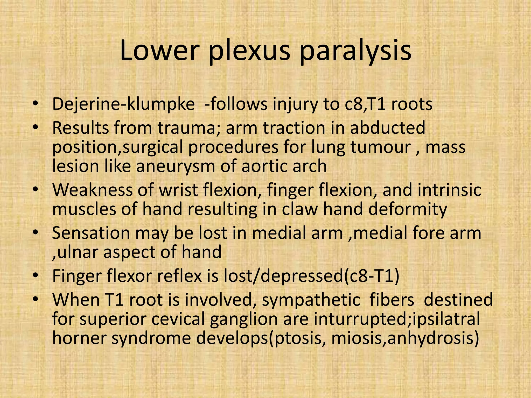 1. brachial plexus & its applied anatomy[1] | PPTX