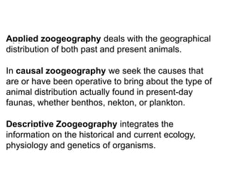 1-Branches of Zoogeography_ppt.pptx | Biological Sciences | Science