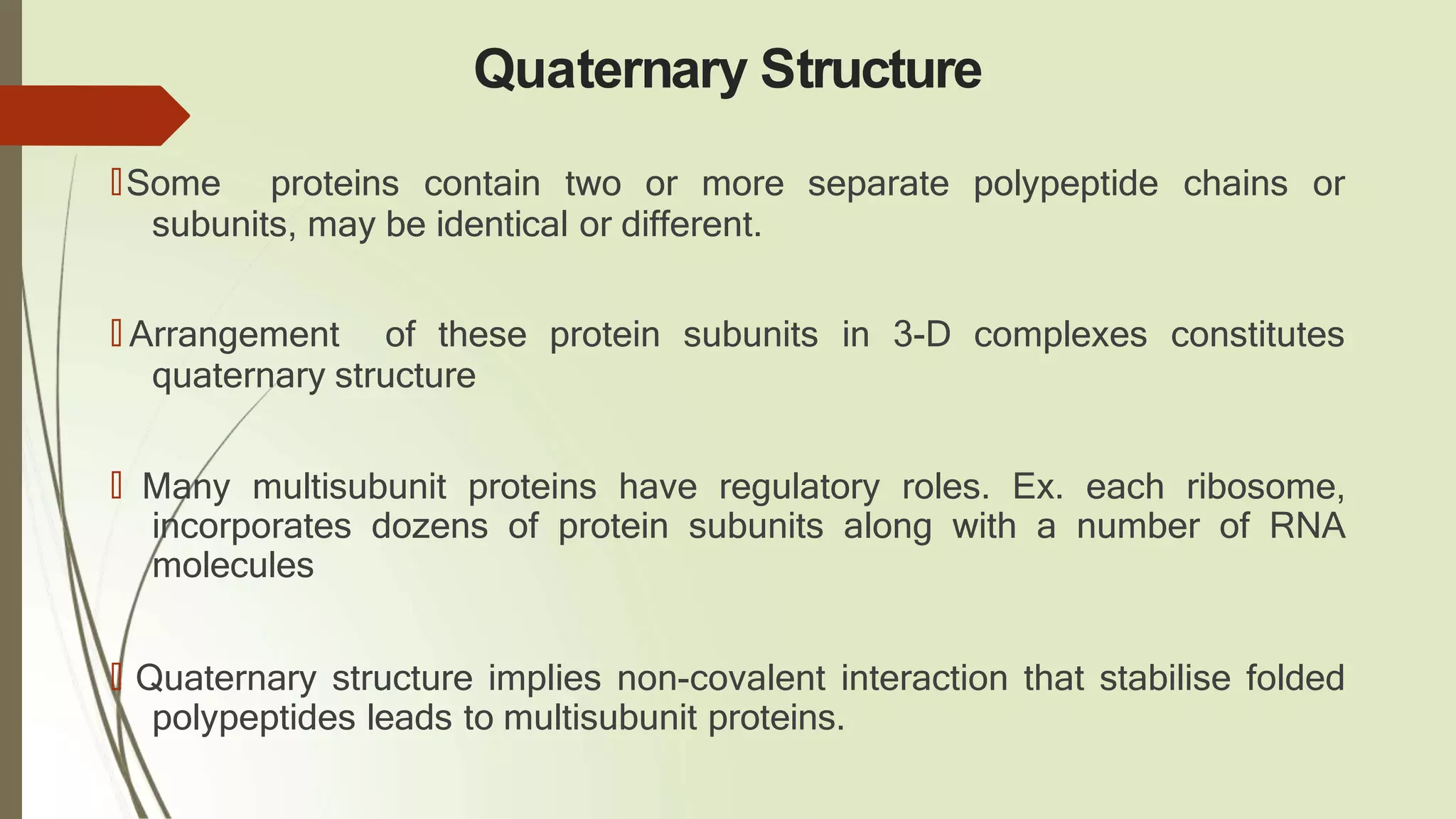Structure of Proteins | PPTX