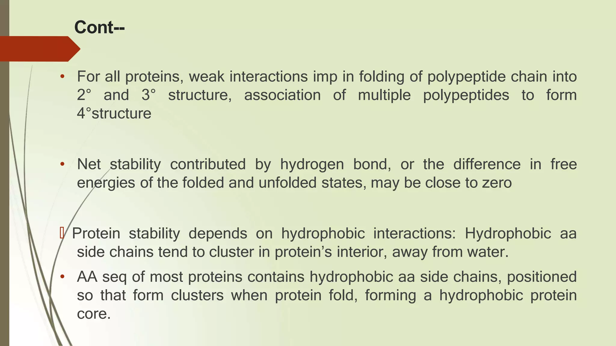 Structure of Proteins | PPTX