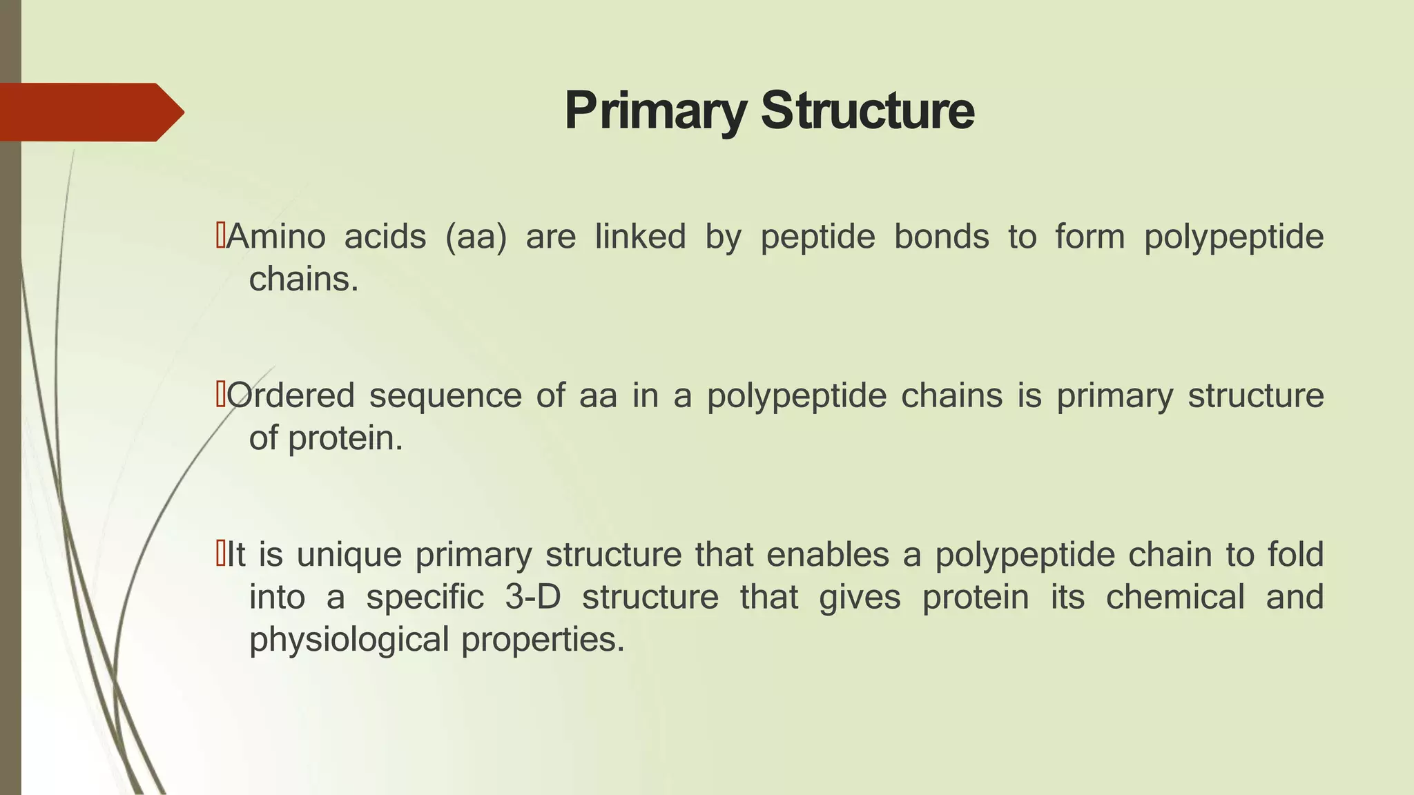 Structure of Proteins | PPTX