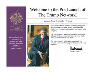 1. Trump Network Business | PDF