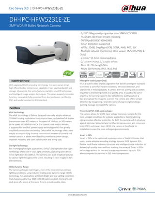 1 cam 2 mp - dh-ipc-hfw5231e-ze | PDF