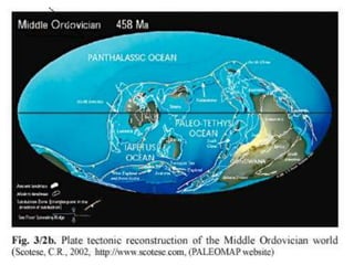 World Map Ordovician Period