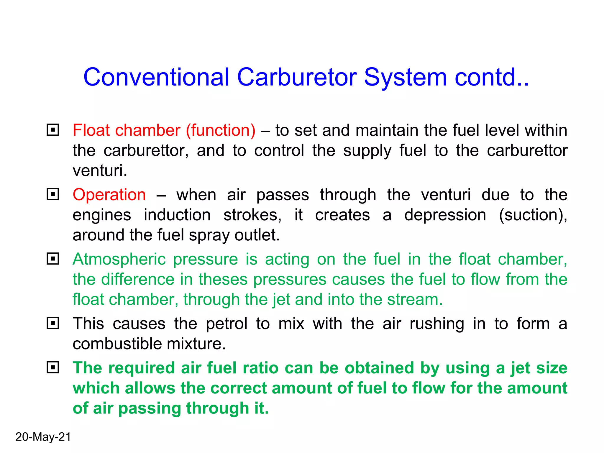 Carburetors | PPTX