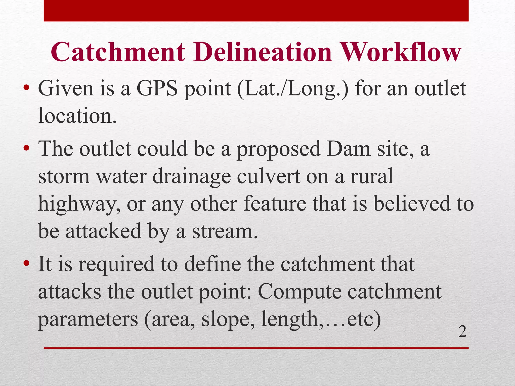 1 catchment delineation.ppt