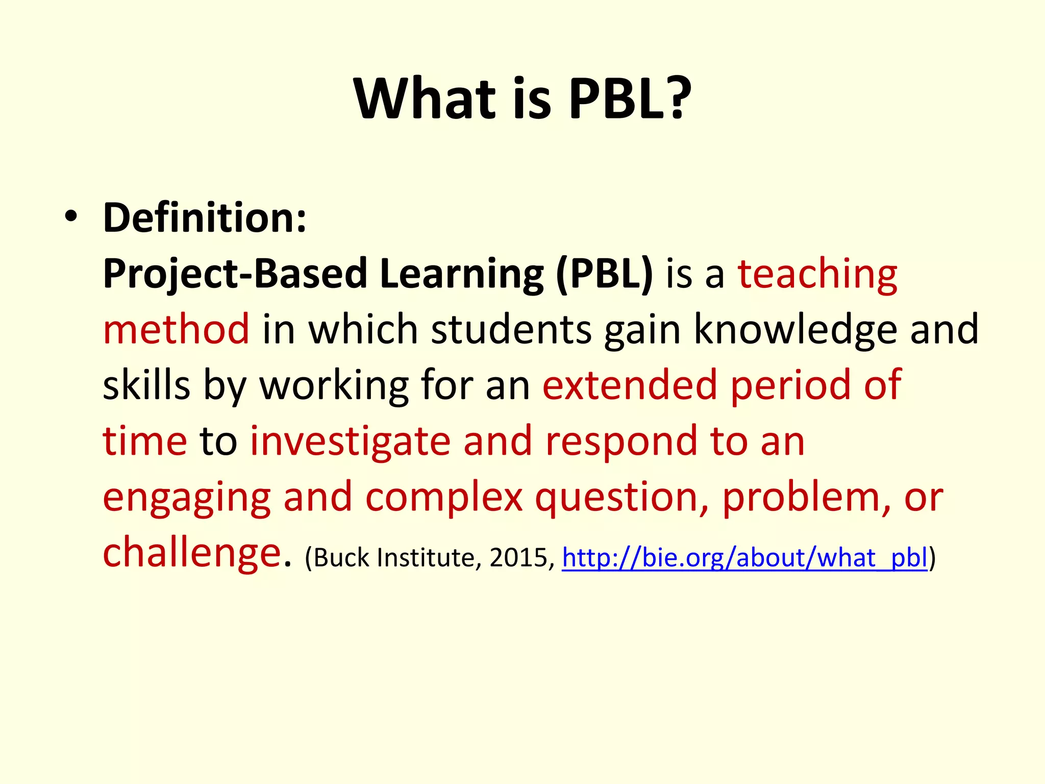 Project Based Learning Pbl Content Based Instruction Cbi And Call A Framework For English