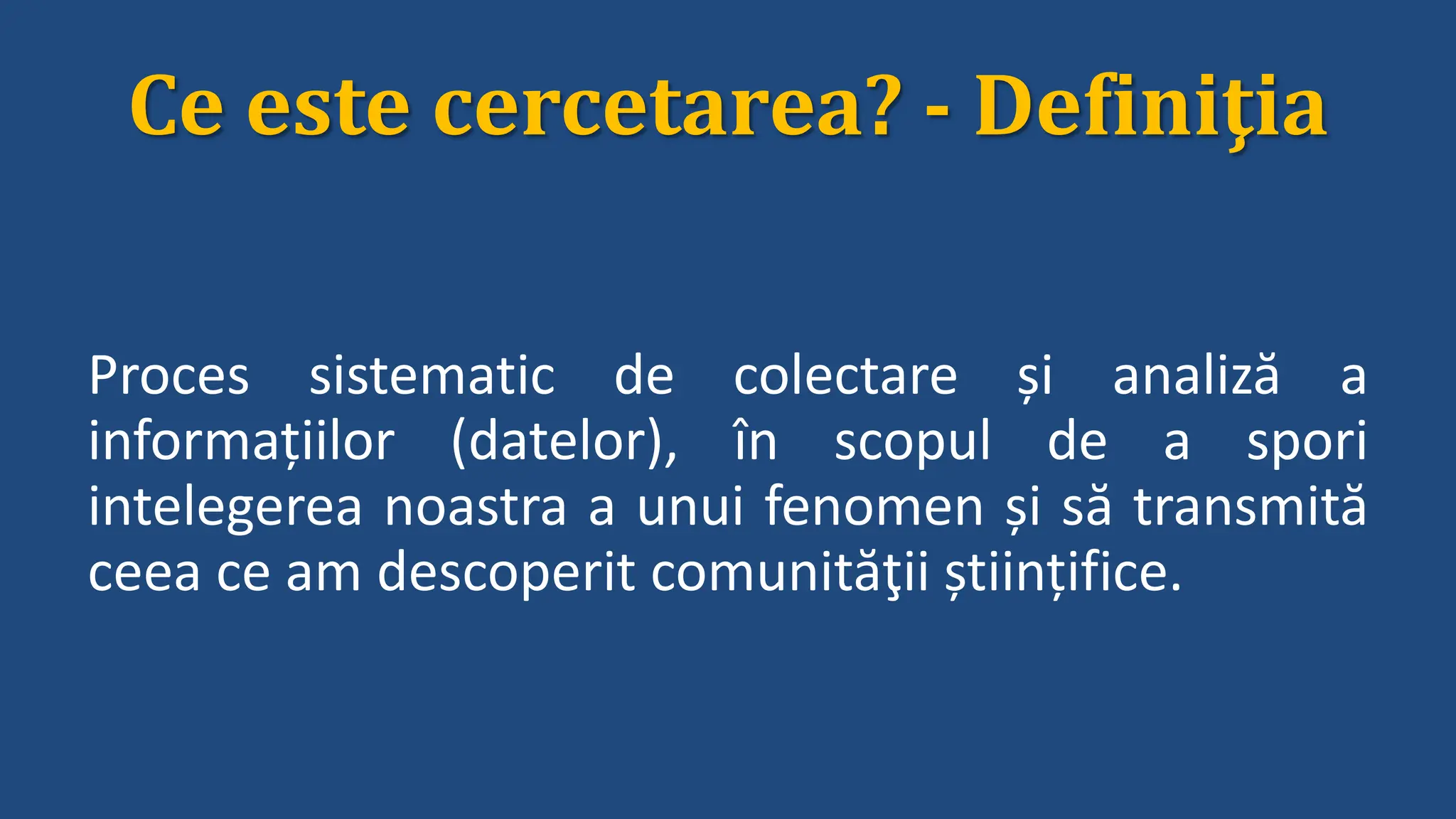 1 - Ce este cercetarea in Metodologia Cercetarii.pptx | Free Download