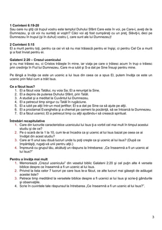 1. Ce înseamnă a fi un ucenic al lui Isus? notite | PDF