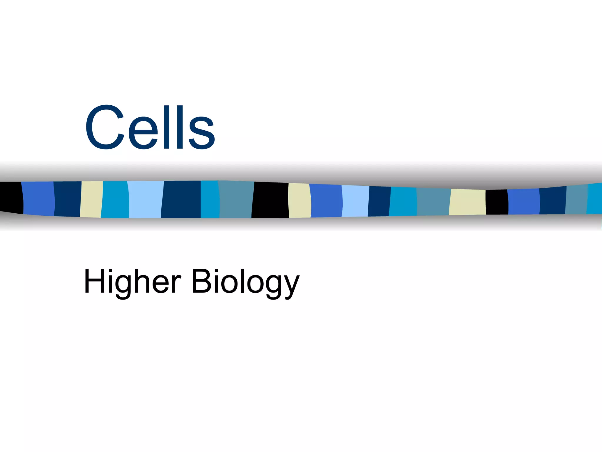 1. Cells | PPT | Biological Sciences | Science