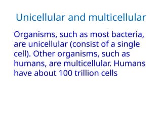 Cells and cell theory Biology For Engineers | PPT