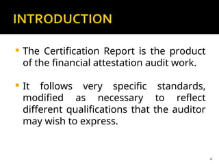 1- Certification Report and Types of Opinion.ppt
