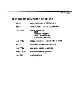 computer graphics intro | PDF | Internet for Beginners | Internet