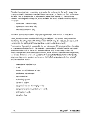 Introduction to Biomanufacturing process | PDF