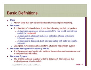 Introduction: Databases and Database Users | PDF