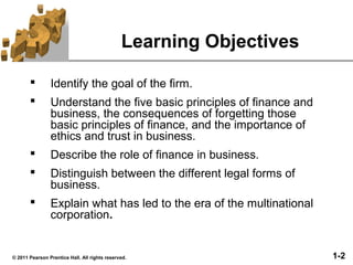 1. chapter 1 introduction of Finance | PPT