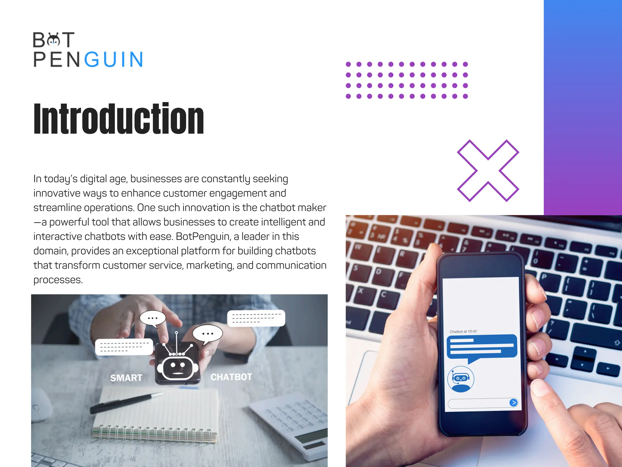 Try the new Chatbot Makers by Bot Penguin | PPT