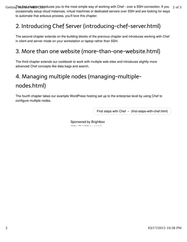 Cloud Automation with Opscode Chef | PDF