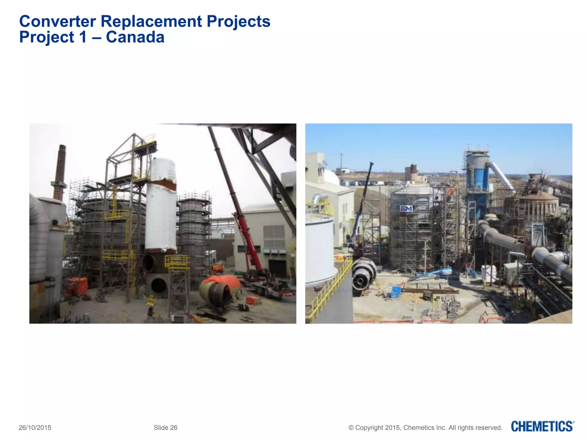 Sulphuric Acid Plant Converter Replacement Projects - Chemetics ...