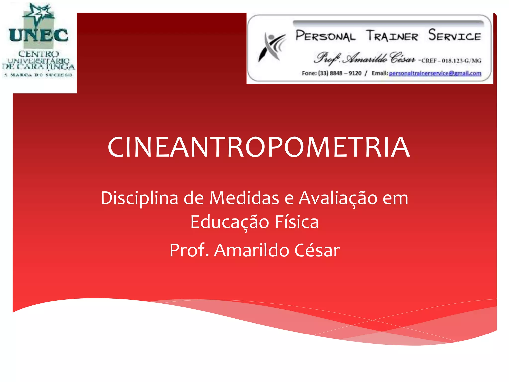 Cineantropometria - (ProfºAmarildoCésar) | PDF