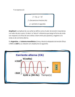 1 - CLASE 12 - AC DC - CORRIENTE CONTINUA Y ALTERNA | PDF