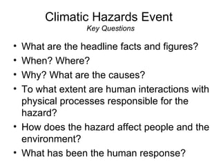 1 Climatic Hazards Introduction | PPT