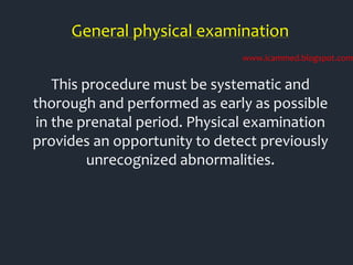 Clinical Obstetrics ( History and Examination ) | PPTX