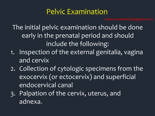 Clinical Obstetrics ( History and Examination ) | PPTX