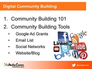 Digital Community Building For Nonprofits | PPTX