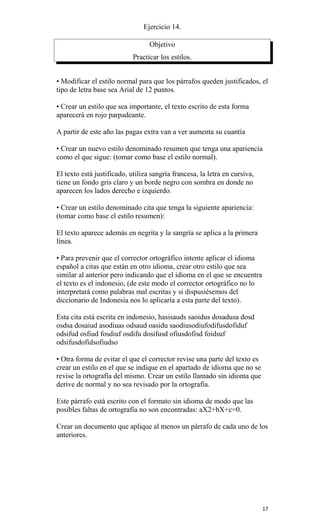 1 coleccion deejerciciosen word | DOC