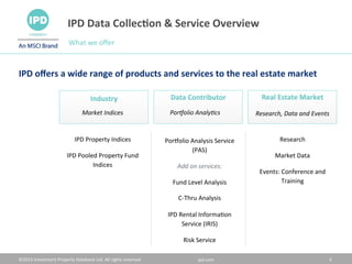 IPD Data Collection & Service Overview by Colm Lauder | PDF