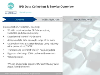 IPD Data Collection & Service Overview by Colm Lauder | PDF
