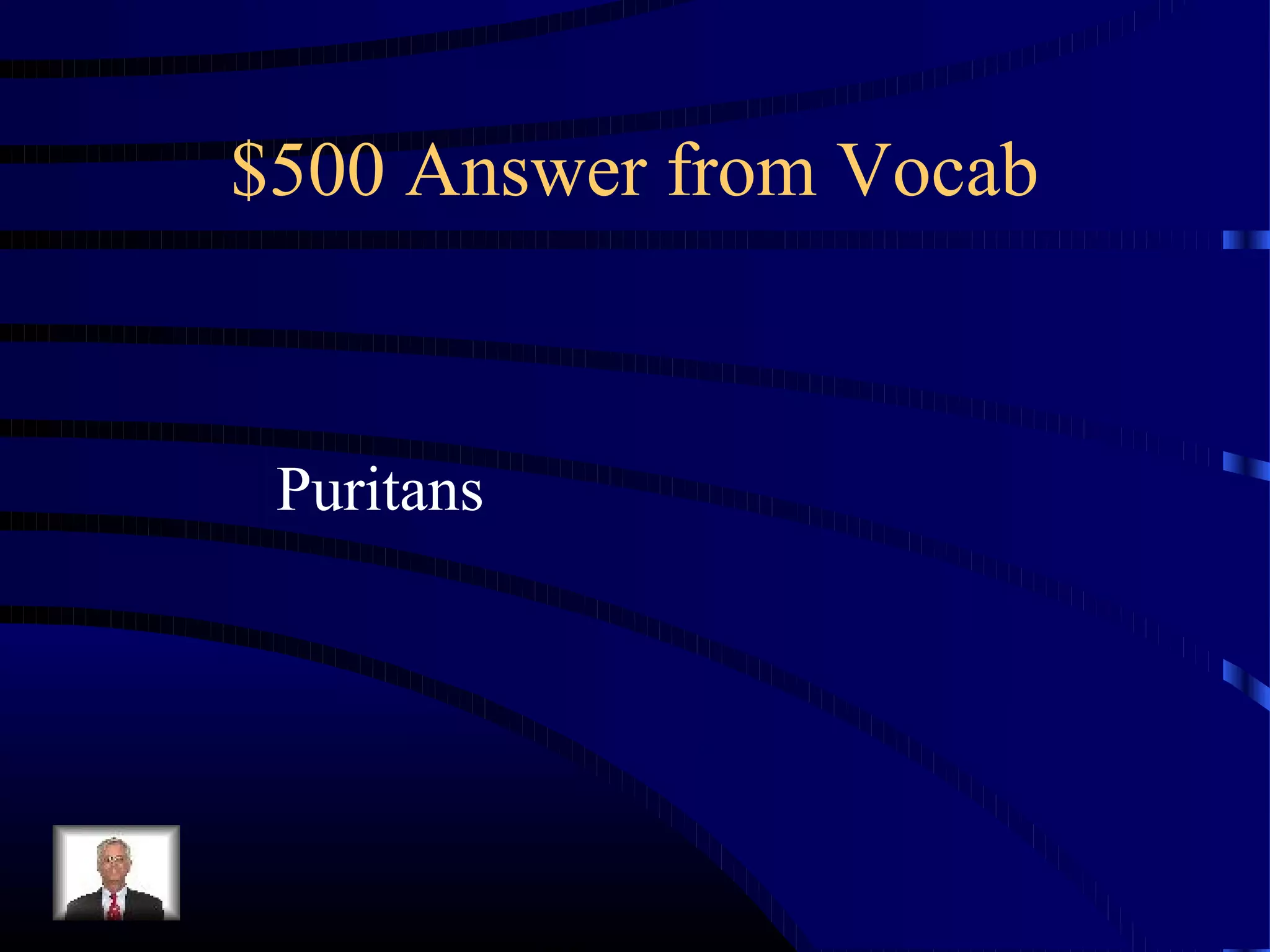 1. colonial history jeopardy | PPT