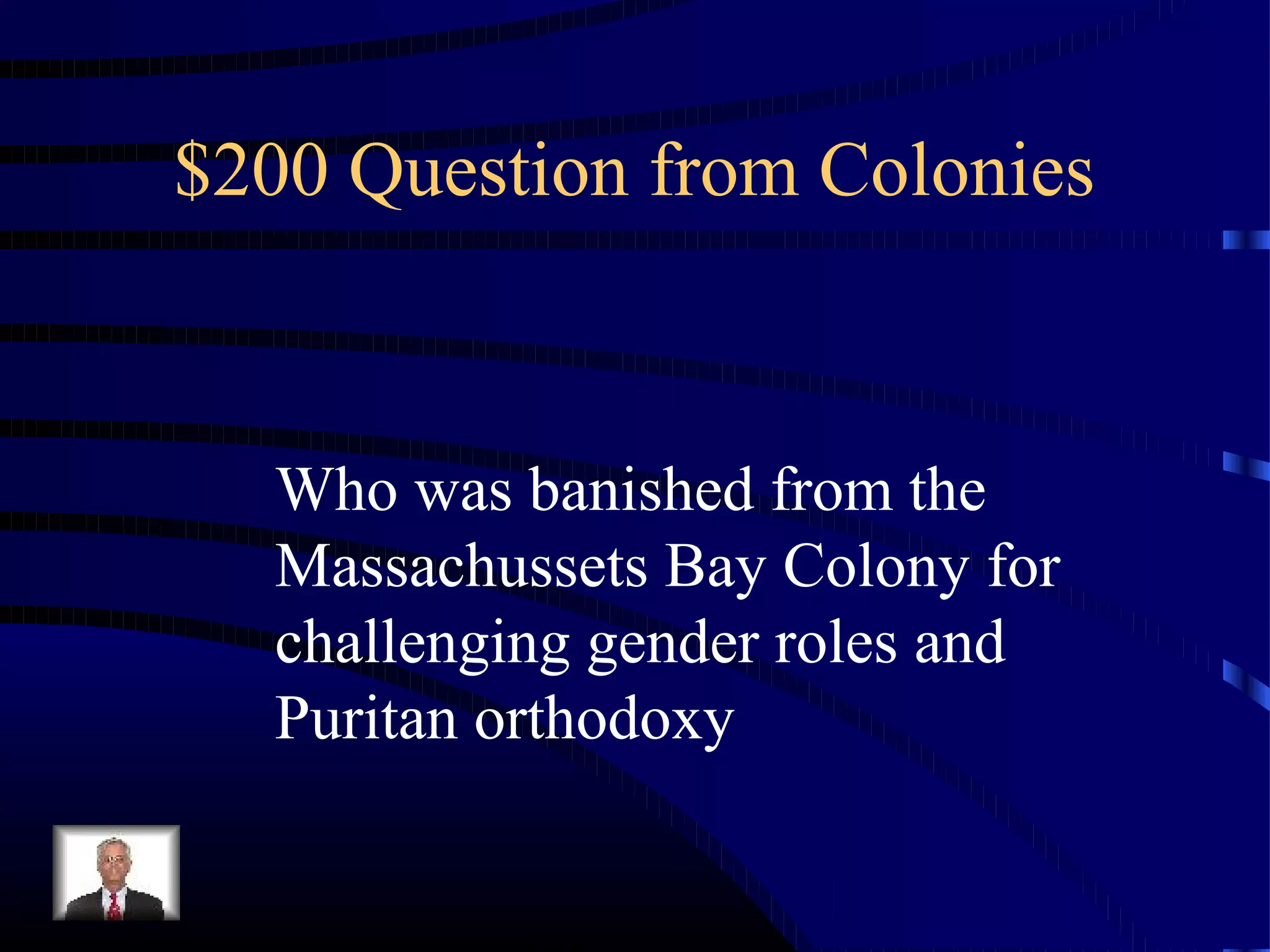 1. colonial history jeopardy | PPT