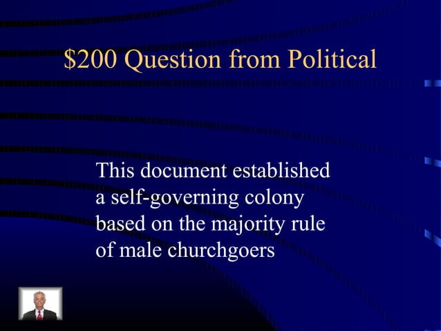 1. colonial history jeopardy | PPT