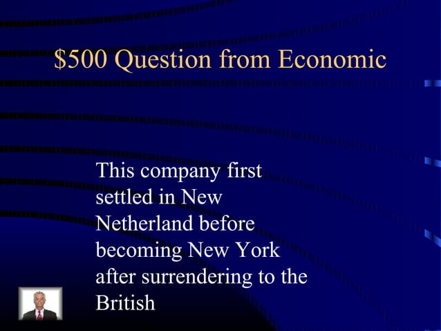 1. colonial history jeopardy | PPT