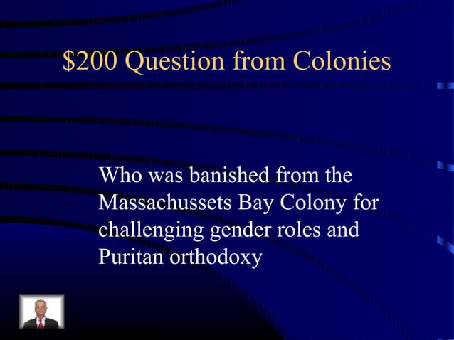 1. colonial history jeopardy | PPT