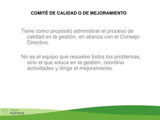 1. comité de calidad con roles | PPT