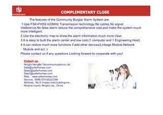 community burglar alarm system | PDF