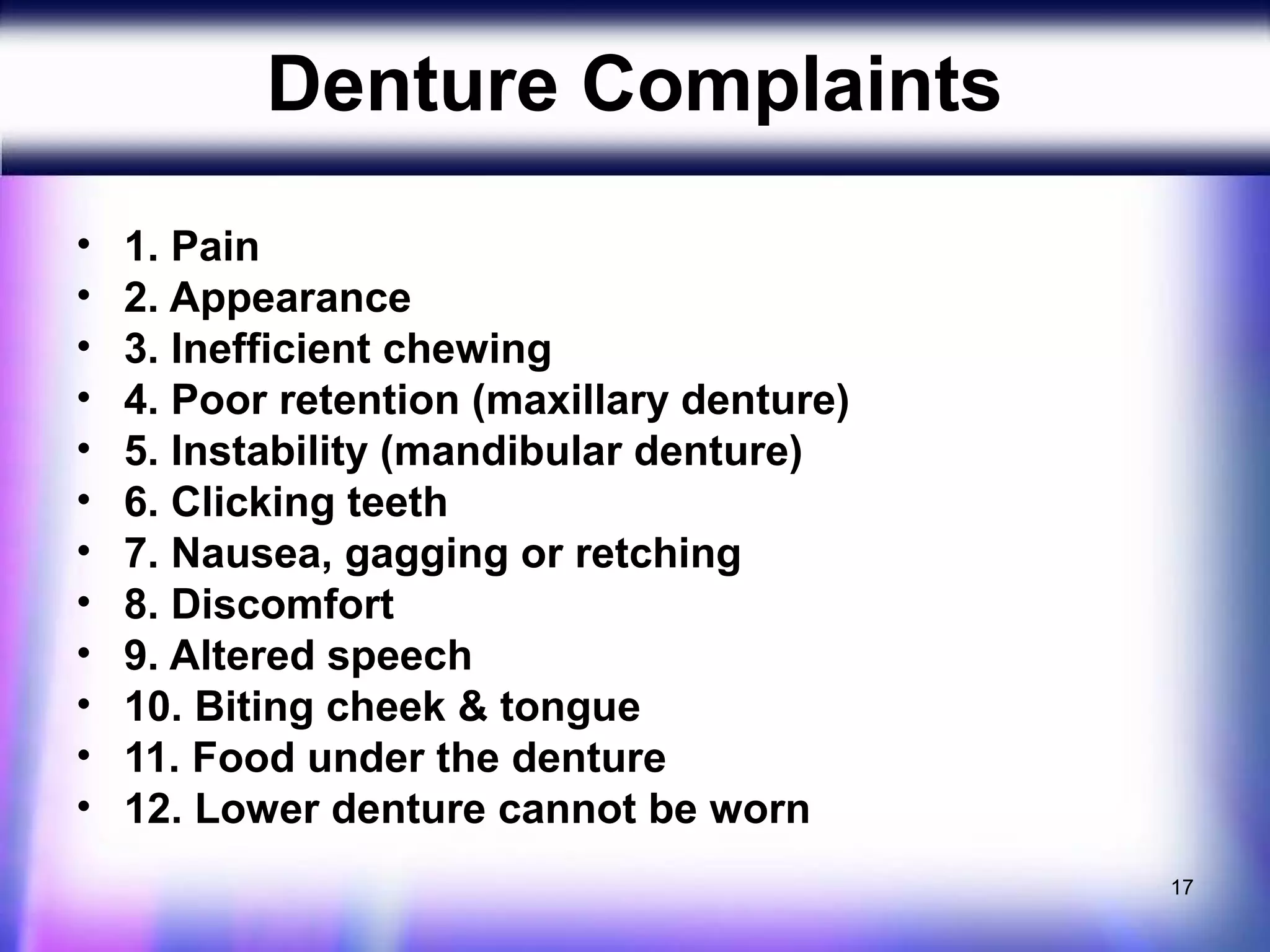 1.complete denture (power point) | PPT