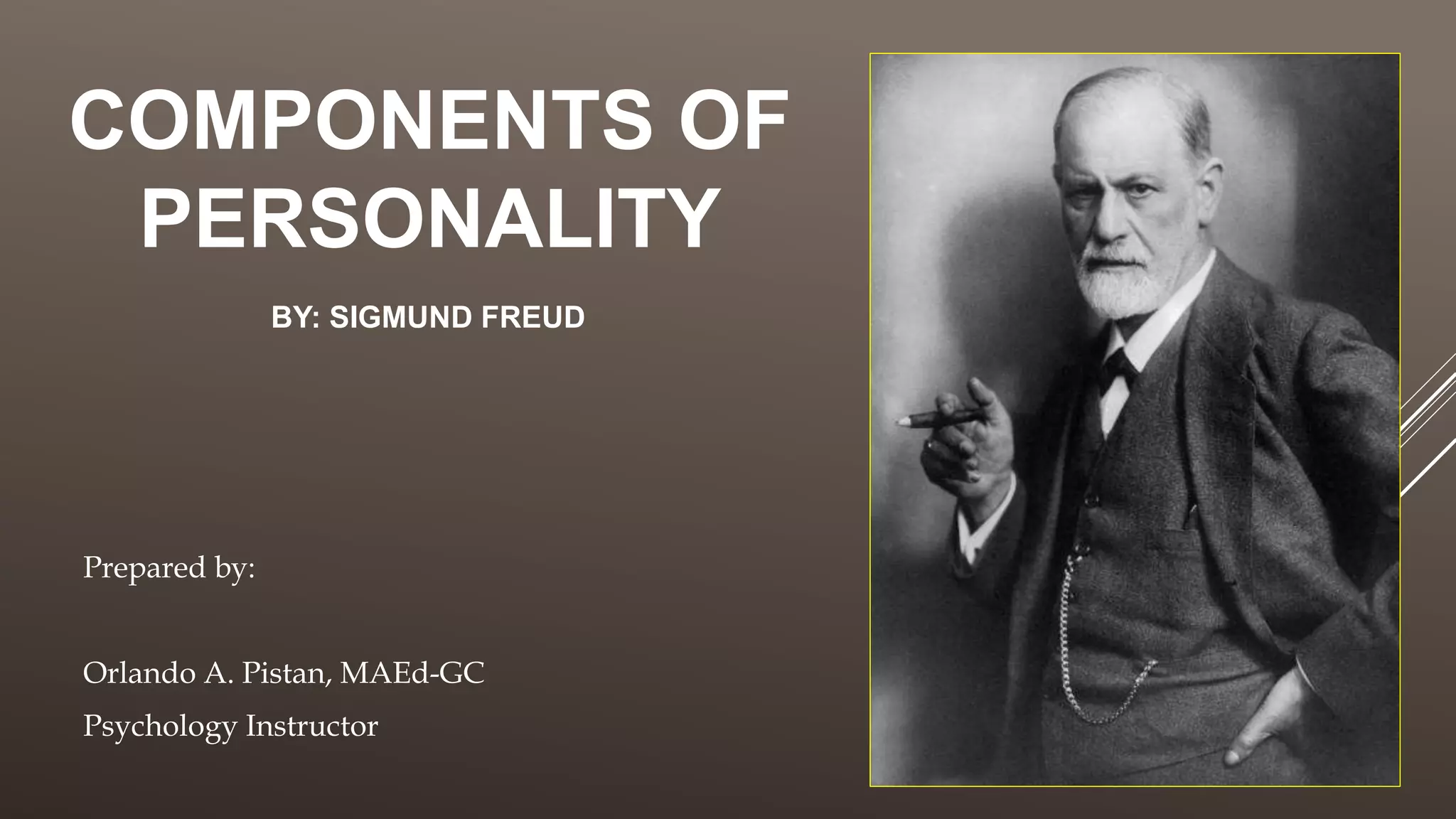 Components of Personality- Freud | PPTX