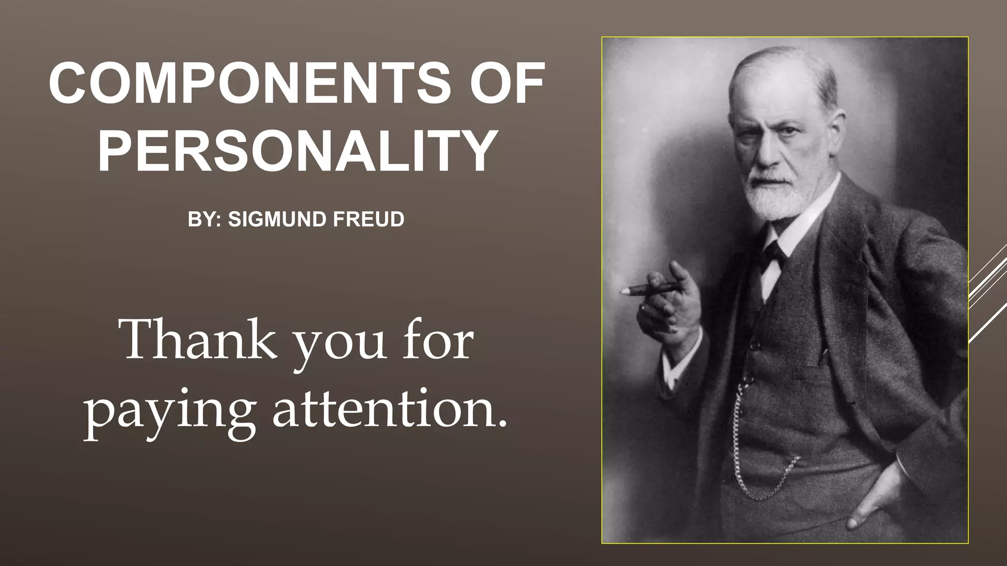 Components of Personality- Freud | PPTX