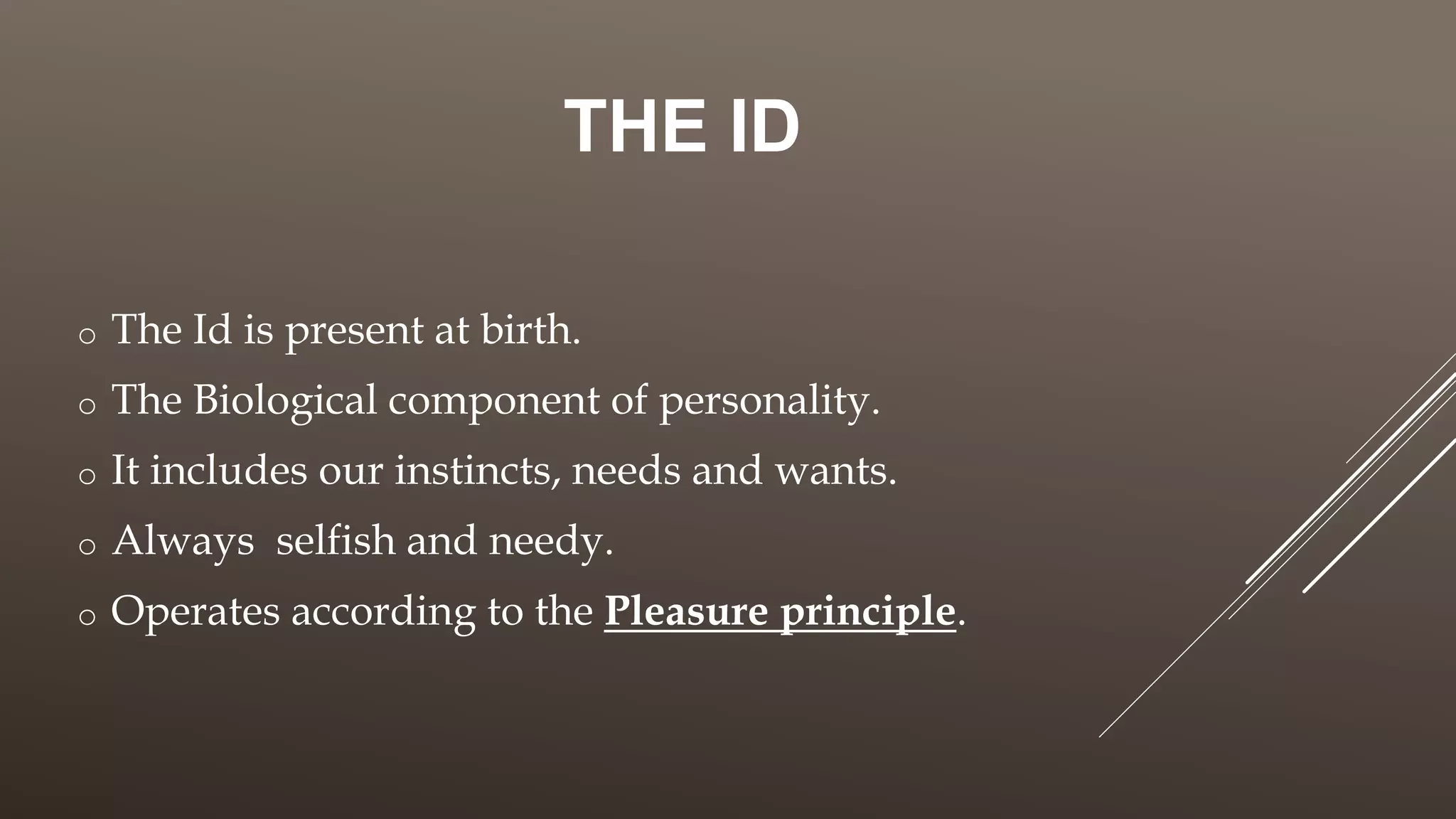 Components of Personality- Freud | PPTX